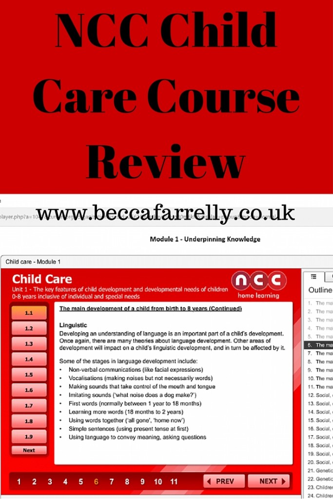 Home Learning with NCC - Child Care Course